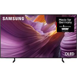Samsung OLED-Fernseher "GQ77S85FAE OLED-Fernseher", Energieeffizienz: F, schwarz, 77 &Prime;, Fernseher, HDR Pro & Glare Free, Dolby Atmos & AI Sound, Gaming Hub, bis zu 165Hz, OLED-Fernseher