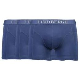 Boxershorts LINDBERGH "Unterhose", Herren, Gr. L, blau (navy), Obermaterial: 70% Viskose, 25% Baumwolle, 5% Elasthan, Unterhosen