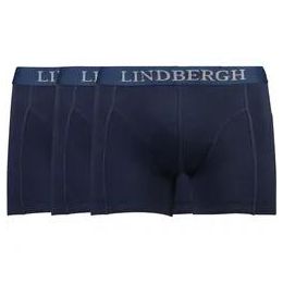 Boxershorts LINDBERGH "Unterhose", Herren, Gr. S, blau (navy), Obermaterial: 95% Baumwolle, 5% Elasthan, Unterhosen
