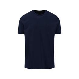 T-Shirt Fynch-Hatton, Damen, Gr. 3XL, navy, Web, Obermaterial: 100% Baumwolle, unifarben, regular fit normal, Rundhals, gerader Abschluss, Shirts T-Shirt, mit Logo Stickerei