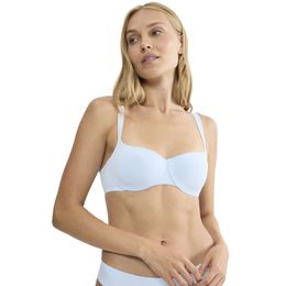 Balconette-BH Triumph "Body Make-Up Illusion", Damen, Gr. 70, Cup B, light blau, Microtouch, Obermaterial: 49% Polyamid, 36% Polyester, 15% Elasthan, unifarben, Basic, BHs Balconette-BH, Komfort B&uuml;gel, gef&uuml;ttert, seidenweiche Microfaser, atmungsaktiv