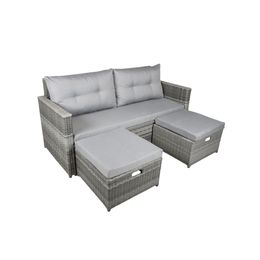 Loungesofa Malta Grau