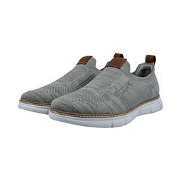 Slip-On Sneaker Bugatti, Herren, Gr. 47, beige, grau, Textil, meliert, Schuhe Slip-On Sneaker, Sock-Sneaker, Slipper, Freizeitschuh zum Schlupfen