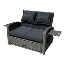 Loungesofa Nizza Schwarz