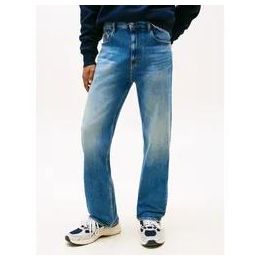 Tommy Hilfiger Regular-fit-Jeans TOMMY JEANS "Otis Regular Straight", Herren, Gr. 30, L&auml;nge 34, blau (denim medium), Denim/Jeans, Obermaterial: 99% Baumwolle, 1% Elasthan, regular fit lang, Jeans, Gerade geschnittene Jeans, regul&auml;rer Leibh&ouml;he