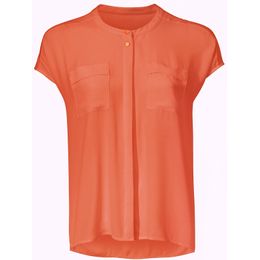 Heine Damen Kurzarm-Bluse in Oversize-Passform orange Gr&ouml;&szlig;e 44