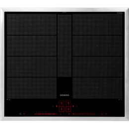 Siemens Flex-Induktions-Kochfeld "EX645LYC1E", silber (silberfarben), B:58,3cm H:5,5cm T:51,3cm, Kochfelder, powerMove Plus Funktion f&uuml;r drei verschiedene Heizzonen