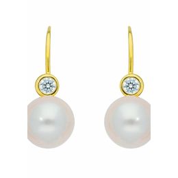 Adelia&acute;s Paar Ohrh&auml;nger ADELIA&acute;S "585 Gold Boutons mit Zirkonia", gold, Ohrringe, Damen, mit Zirkonia, Gelbgold 585, Paar Ohrh&auml;nger