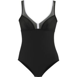 Lascana Damen Badeanzug schwarz Gr&ouml;&szlig;e 38C