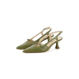 Evita PERLA women's sling pumps - smooth leather khaki - 36