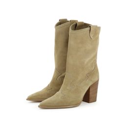 Evita GAIA women's cowboy boots - suede beige - 38