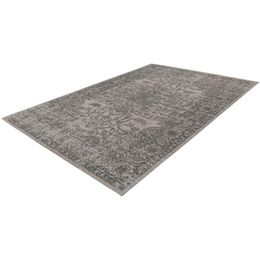Teppich Kayoom "Percy 300", grau (taupe), B:120cm H:13mm L:170cm, Baumwolle, Teppiche, Teppich