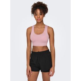 Sport-BH Only Play "ONPDAISY SEAM SPORTS BRA - NOOS", Damen, Gr. S (36), N-Gr, lila (lilas), Jersey, Obermaterial: 92% Polyamid, 8% Elasthan, unifarben, slim fit, BHs Sport-BH, nahtlose Verarbeitung