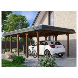 Skan Holz Einzelcarport SKANHOLZ "Spreewald", braun, B/H/T: 209cm x, Carports