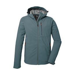 Softshelljacke Killtec "KOS 259 MN SFTSHLL JCKT", Herren, Gr. XXL, royalblau, Oberseite: 100% Polyester;R&uuml;ckseite: 100% Polyester;Futter: 100% Polyester, Jacken Softshelljacke, Wasserabweisende Softshelljacke mit verstellbarer Kapuze