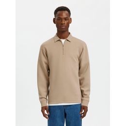 Selected Sweatshirt Herren Gr&ouml;&szlig;e L beige