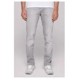 Slim-fit-Jeans CAMP DAVID, Herren, Gr. 38, L&auml;nge 30, grau, Denim/Jeans, Material: 98% Baumwolle, 2% Elasthan, Zusatz: Enth&auml;lt nichttextile Teile tierischen Ursprungs (Badge), Abriebeffekte, slim fit, Jeans Slim-fit-Jeans, mit normaler Leibh&ouml;he