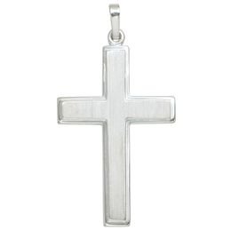 Kreuzanh&auml;nger Jobo "Anh&auml;nger Kreuz", silber (silber 925), Schmuckanh&auml;nger, Damen, Silber 925 (Sterlingsilber), 925 Silber
