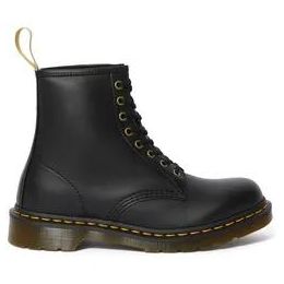 Schn&uuml;rboots Dr. Martens "1460 Vegan 8 Eye Boot", Damen, Gr. 36, schwarz, Lederimitat, Schuhe Schn&uuml;rboots, Boots, Winterboots, Schn&uuml;rboots mit Anziehlasche