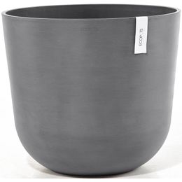 Ecopots Blumentopf &raquo;Oslo 55 + Wassersystem Grau&laquo; f&uuml;r innen und au&szlig;en: frostsicher, bruchsicher und lichtbest&auml;ndig grau Kunststoff