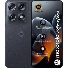Motorola Smartphone &raquo;Signature&laquo; PANTONE Carbon Super-HD+-Display, Corning Gorilla Glass Victus2, 90W-TurboPower Nach h&ouml;chsten Standards entwickelt