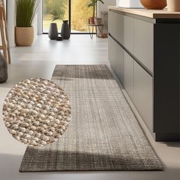 Hanse Home Teppich &raquo;Jaipur Juteteppich, als L&auml;ufer und in Rund&laquo; rechteckig 10 mm H&ouml;he 100% Naturfaser, Wohnzimmer, Esszimmer, Schlafzimmer, GRS grau 