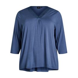 ZIZZI Schlafshirt 'Mhali' Damen Gr&ouml;&szlig;e 5XL/6XL indigo