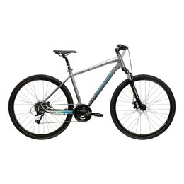 Crossrad &raquo;Evado 3.0 grau&laquo; 16 Gang Shimano ACERA M3020 Schaltwerk Kettenschaltung Crossrad