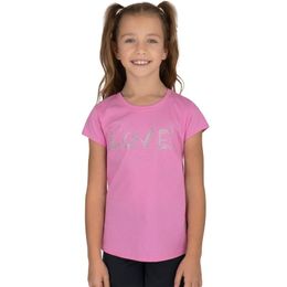 TRIGEMA M&auml;dchen T-Shirt &raquo;TRIGEMA T-Shirt mit s&uuml;&szlig;en Glitzersteinchen&laquo; 1 Stk. pink 116