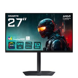 Gigabyte LED-Monitor &raquo;MO27Q2&laquo; 67,8 cm/27 &prime;&prime; 2560 x 1440 px QHD 0,03 Reaktionszeit 240 Hz dreh-, neig-,schwenk-, h&ouml;henverstellbar, Lautsprecher schwarz Neig-, 