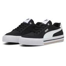 Sneaker Puma "Court Classic Vulcanised Formstrip Sneakers Erwachsene", Damen, Gr. 39, schwarz, wei&szlig;, Obermaterial: Synthetik, Textil, Texile. Futter: Textil. Innensohle: Textil. Laufsohle: Gummi, Schuhe Sneaker