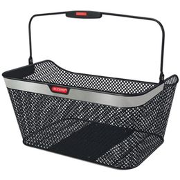Fahrradkorb Klickfix "Hinterradkorb City Reflex", schwarz, Taschen, B/H/T: 40cm x 20cm x 30cm, Materialmix, B:40cm H:20cm T:30cm