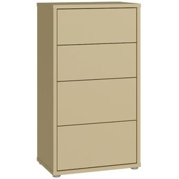 FORTE Kommode &raquo;Alice Springs, Kommode H&ouml;he 99,1 cm, 4 Schubk&auml;sten&laquo; Schubk&auml;sten mit Vollauszug, Grifflos, Push to open Holzwerkstoff