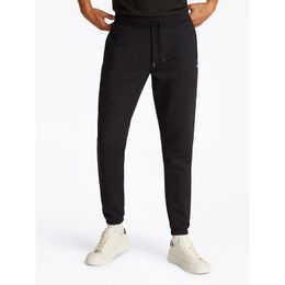 Tommy Jeans Herren Sweathose &raquo;TJM SLIM S FLAG SWEATPANT&laquo; Mit Kordelzug schwarz S, N-Gr
