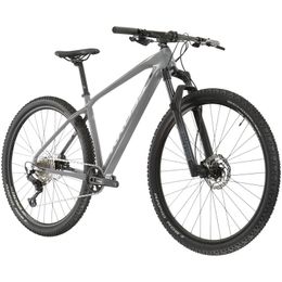 Mountainbike &raquo;KROSS MTB Hardtail Level 8.0 29" grau 12 G&auml;nge&laquo; 12 Gang Shimano DEORE M6100 Schaltwerk Kettenschaltung mit Carbon-Rahmen und -Gabel grau