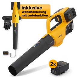 STIGA GARDEN Akku-Laubbl&auml;ser &raquo;BL 300e&laquo; inkl. 2x 4 Ah Akku und Ladeger&auml;t gelb Kunststoff Inklusive 2x E 24 Akku (20 Volt, 4 Ah) und Ladeger&auml;t