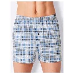 King&acute;S Club Boxershorts KINGS CLUB, Herren, Gr. 7, 3 Stk., blau (marine, gestreift, marine, bedruckt, marine, kariert), 100% Baumwolle, Unterhosen