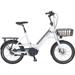 Prophete Unisex &raquo;Urbanicer 3.8&laquo; 7 Gang Shimano Nexus Schaltwerk Nabenschaltung Mittelmotor 250 W Pedelec, Elektrofahrrad f&uuml;r Damen und Herren silber