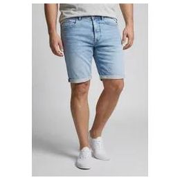 Jeansshorts PETROL INDUSTRIES, Herren, Gr. 3XL, N-Gr, grau (light stone), Denim/Jeans, Obermaterial: 77% Baumwolle, 21% Polyester, 2% Elasthan, unifarben, slim fit kniefrei, Jeans Jeansshorts, Sommerhose im Five-Pocket Style