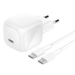 Belkin USB-Ladeger&auml;t &raquo;BoostCharge kompakter 45 W Charger mit USB-C-/USB-C-Kabel&laquo; Kunststoff Kompatibel mit allen USB-C-Ger&auml;ten
