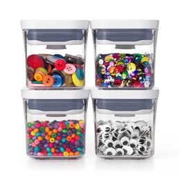 OXO Good Grips Aufbewahrungssystem &raquo;OXO 4-Piece Mini POP Container Set&laquo; Set, 4 tlg. tlg. Langlebig, sp&uuml;lmaschinenfest und vielseitig einsetzbar