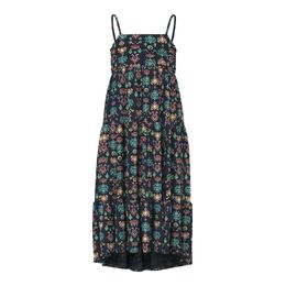 Tr&auml;gerkleid name it "NKFVINAYA STRAP MAXI DRESS", M&auml;dchen, Gr. 134, N-Gr, schwarz sapphire aop:aztec inspirot, Web, Obermaterial: 98% Polyester, 2% Elasthan, bedruckt, normal normal, eckiger Ausschnitt, Kleider Tr&auml;gerkleid, Materialmix, regular fit