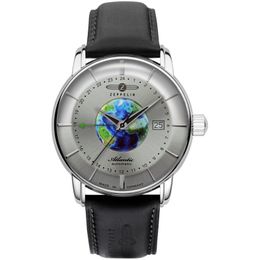 Zeppelin Herren Zeppelin Automatikuhr &raquo;Atlantic Automatic GMT&laquo; Armbanduhr, Herrenuhr, Datum, Made in Germany grau