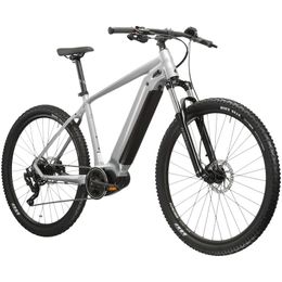 Kross Herren &raquo;E-MTB Hexagon Boost 3.0 29 Zoll silberfarben&laquo; 8 Gang microSHIFT ACOLYTE M5185M Schaltwerk Kettenschaltung Mittelmotor 250 W Pedelec, 