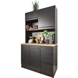 BASIC by Balculina Buffet &raquo;Jazz&laquo; 1 Stk. tlg. Breite 120cm, T&uuml;ren, Schubk&auml;sten, offenes Fach Holzwerkstoff