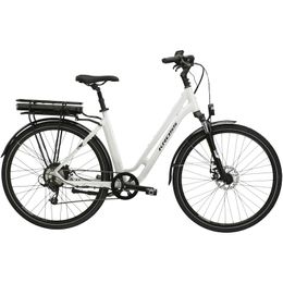 Kross Unisex &raquo;E-Citybike Sentio Hybrid 1.0 28 Zoll wei&szlig;&laquo; 8 Gang microSHIFT M26S Schaltwerk Kettenschaltung Heckmotor 250 W Pedelec, Elektrofahrrad f&uuml;r