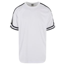 Urban Classics Herren Urban Classics T-Shirt &raquo; Herren Oversized Stripes Mesh Tee&laquo; 1 Stk. L