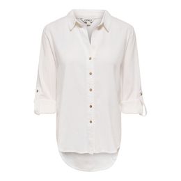 Only Damen Only Hemdbluse &raquo;ONLGOA 3/4 STRAP LINEN BL SHIRT CC PNT&laquo; mit Leinen, umschlagbare Manschetten XL