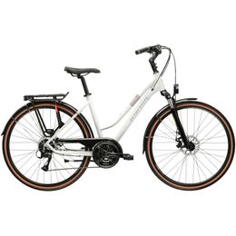 Trekkingrad &raquo;KROSS Trekkingrad Damen 28" Trans 3.0 ULT.RA wei&szlig; 24 G&auml;nge&laquo; 24 Gang Shimano ACERA M3020 Schaltwerk Kettenschaltung Trekkingrad