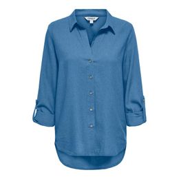 Only Damen Only Hemdbluse &raquo;ONLGOA 3/4 STRAP LINEN BL SHIRT CC PNT&laquo; mit Leinen, umschlagbare Manschetten XL